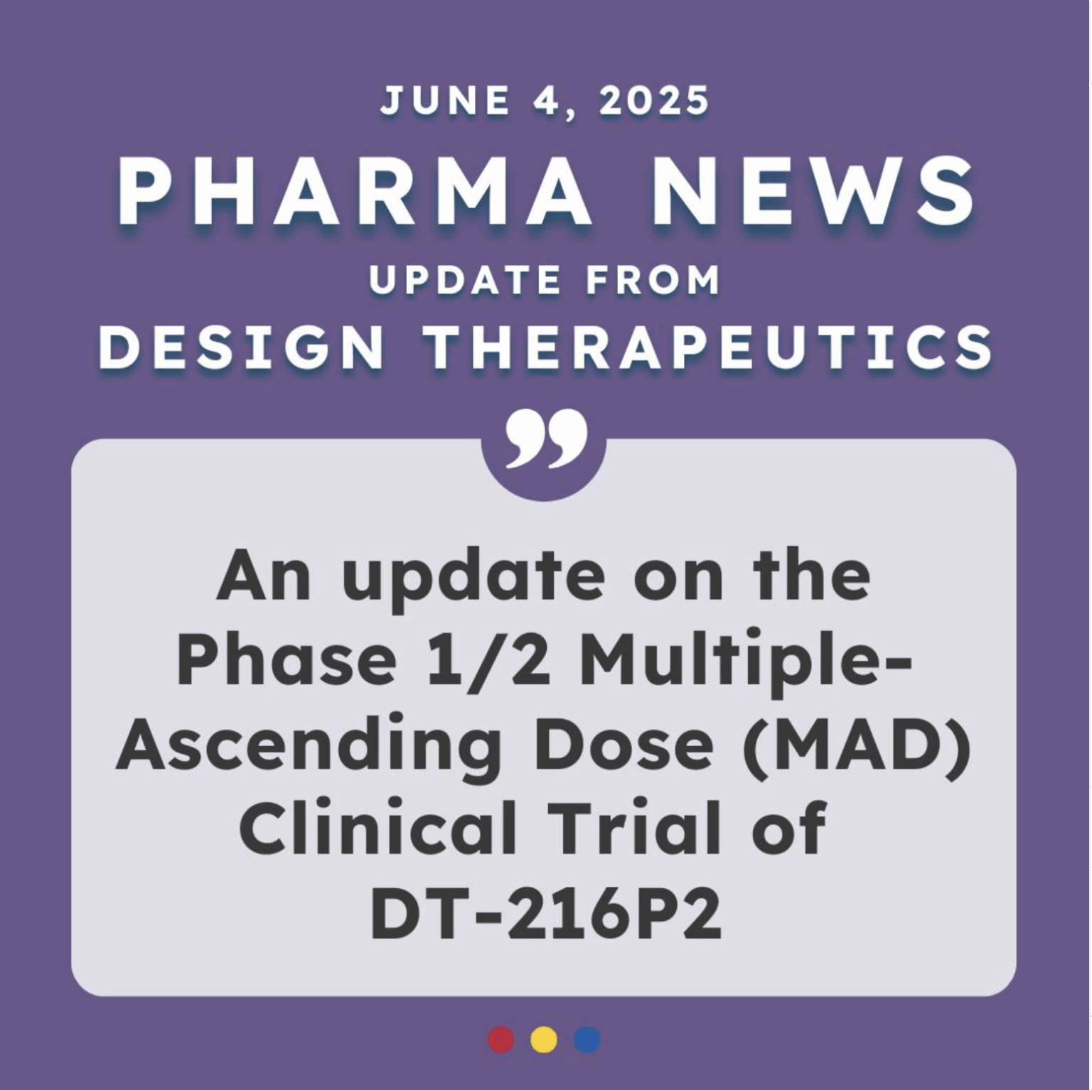 Design Therapeutics Announces Start of Friedreich Ataxia Patient Dosing ...