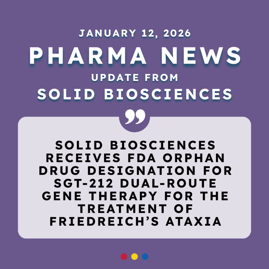 Solid Biosciences Receives FDA Orphan Drug Designation for SGT-212 Dual ...